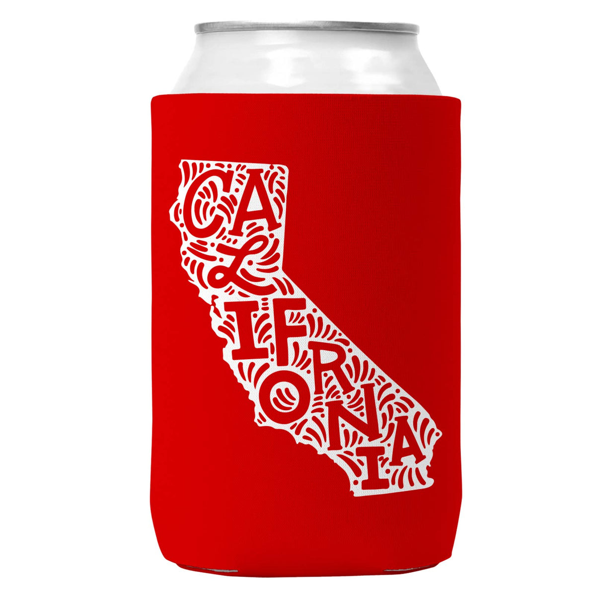 California Can Coozie Cooler for 12oz Cans | State Koozie — WI-Wear