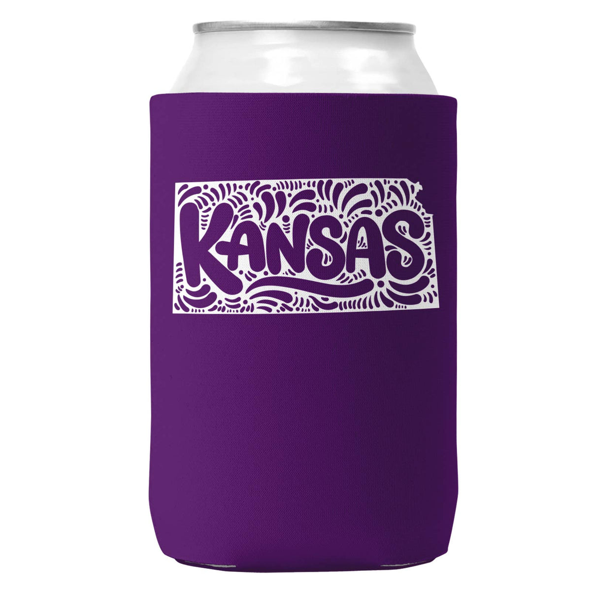 Kansas Can Coozie Cooler for 12oz Cans | State Koozie — WI-Wear
