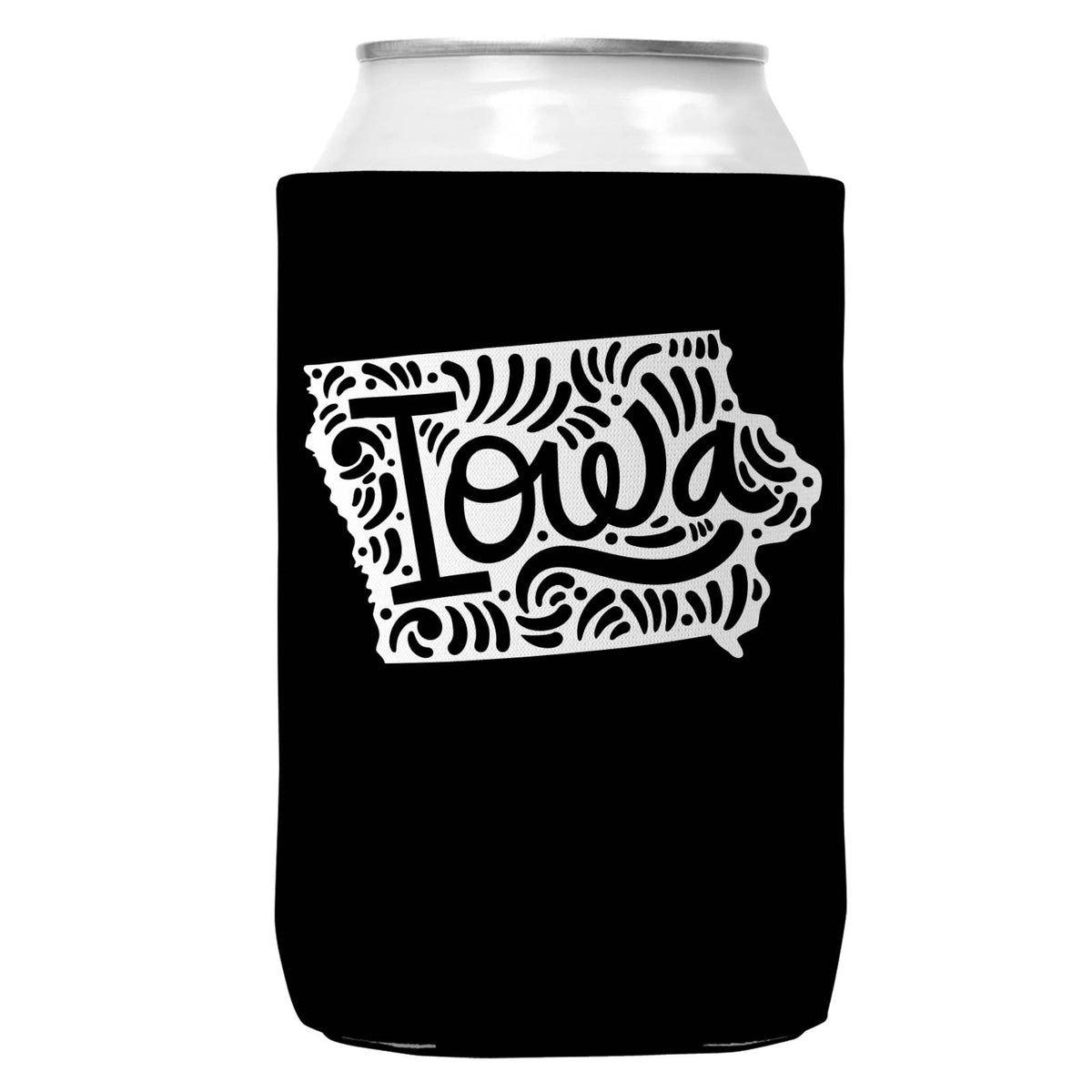 Iowa Can Coozie Cooler for 12oz Cans | Iowa State Koozie — WI-Wear